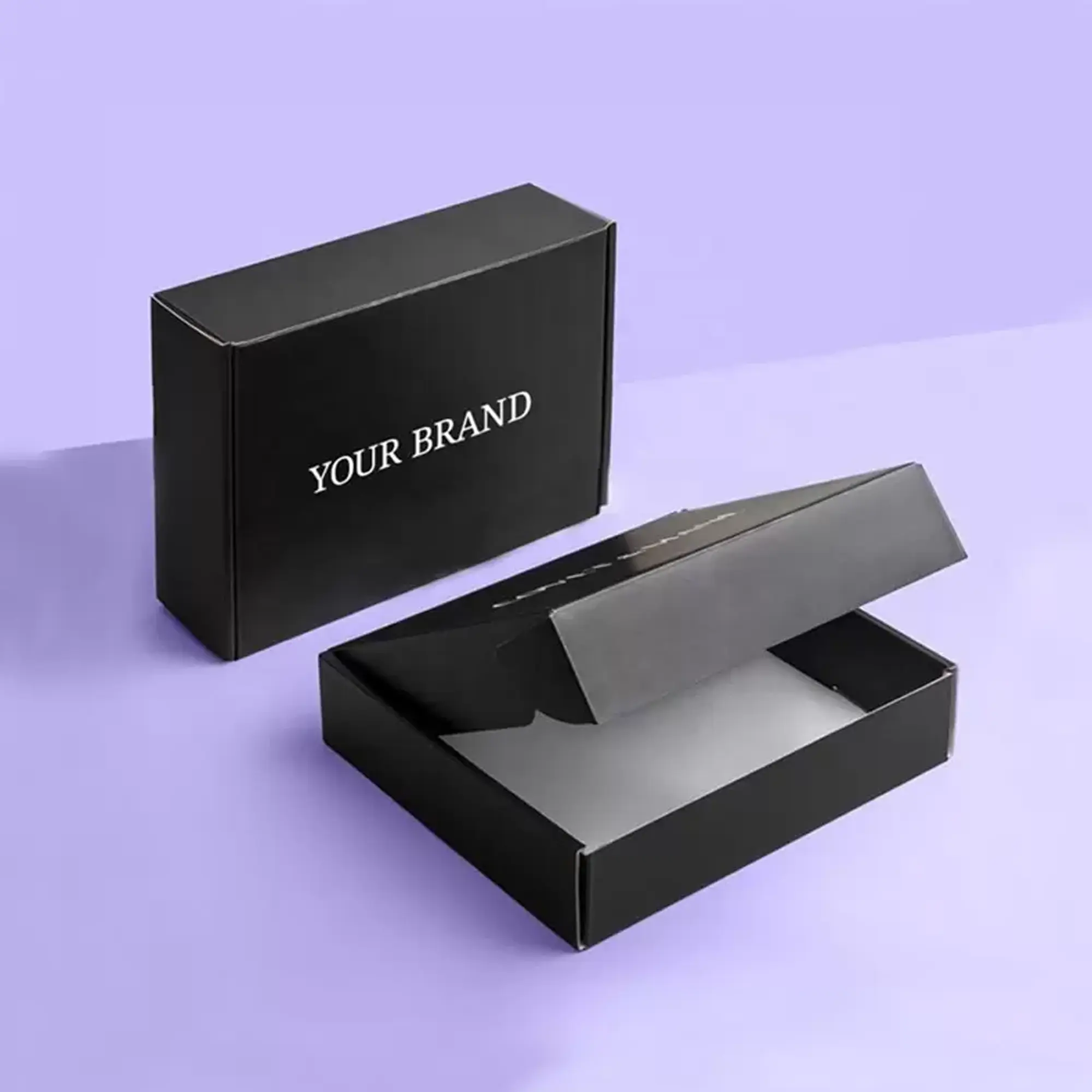 Custom Black Mailer Boxes Wholesale | Custom Packaging Pro