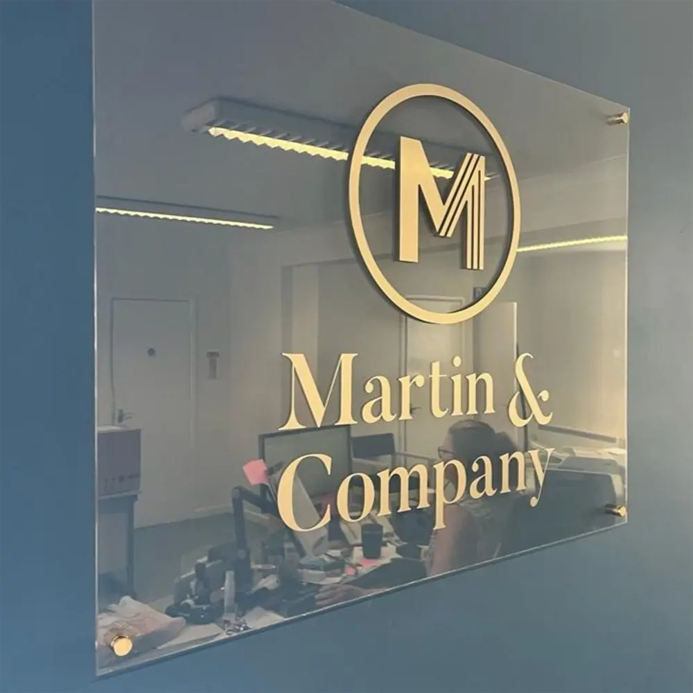 Custom Clear Acrylic Signs Wholesale | Custom Packaging Pro