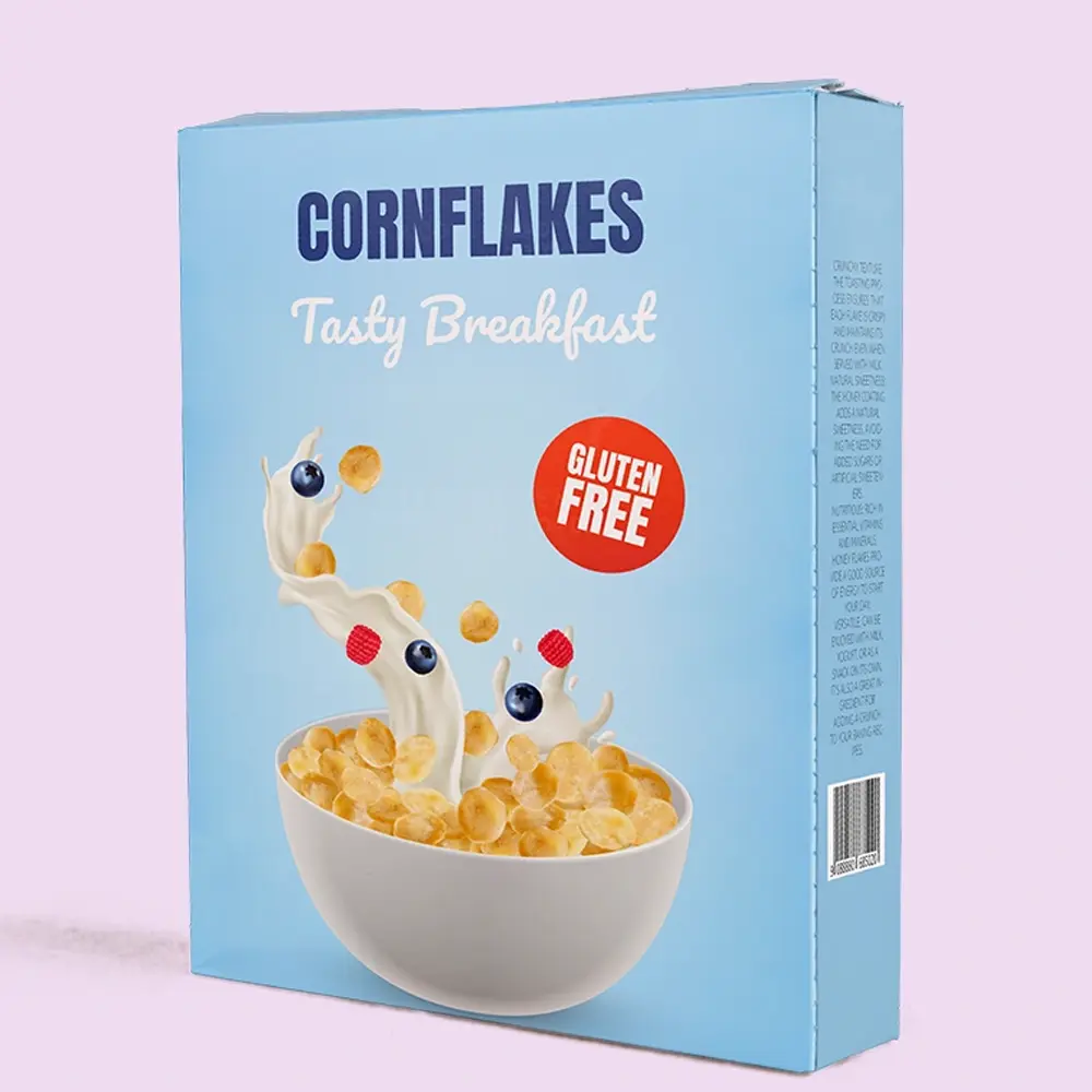 Custom Printed Corn Flakes Boxes Wholesale | Custom Packaging Pro