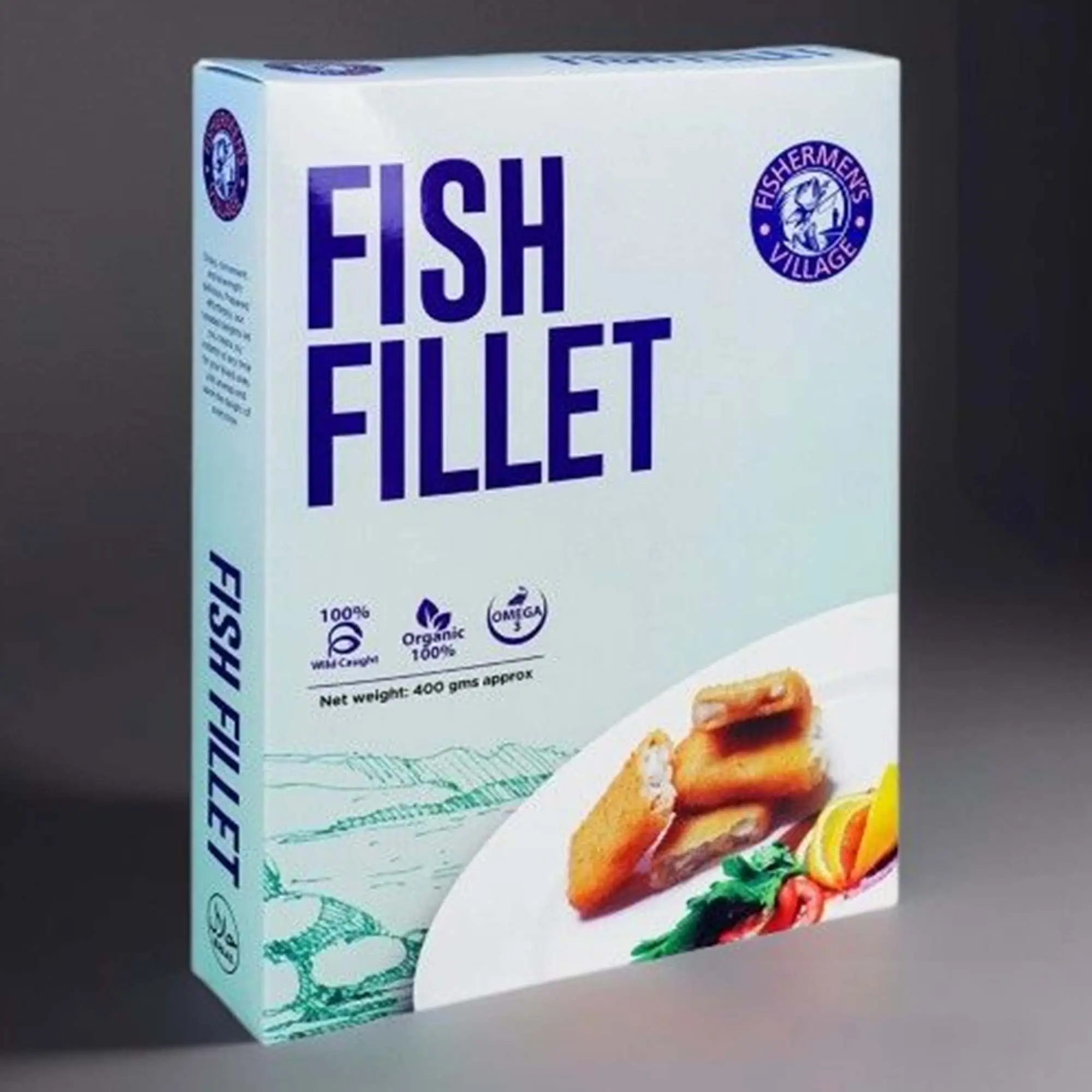 Custom Printed Fish Fillet Packaging Boxes