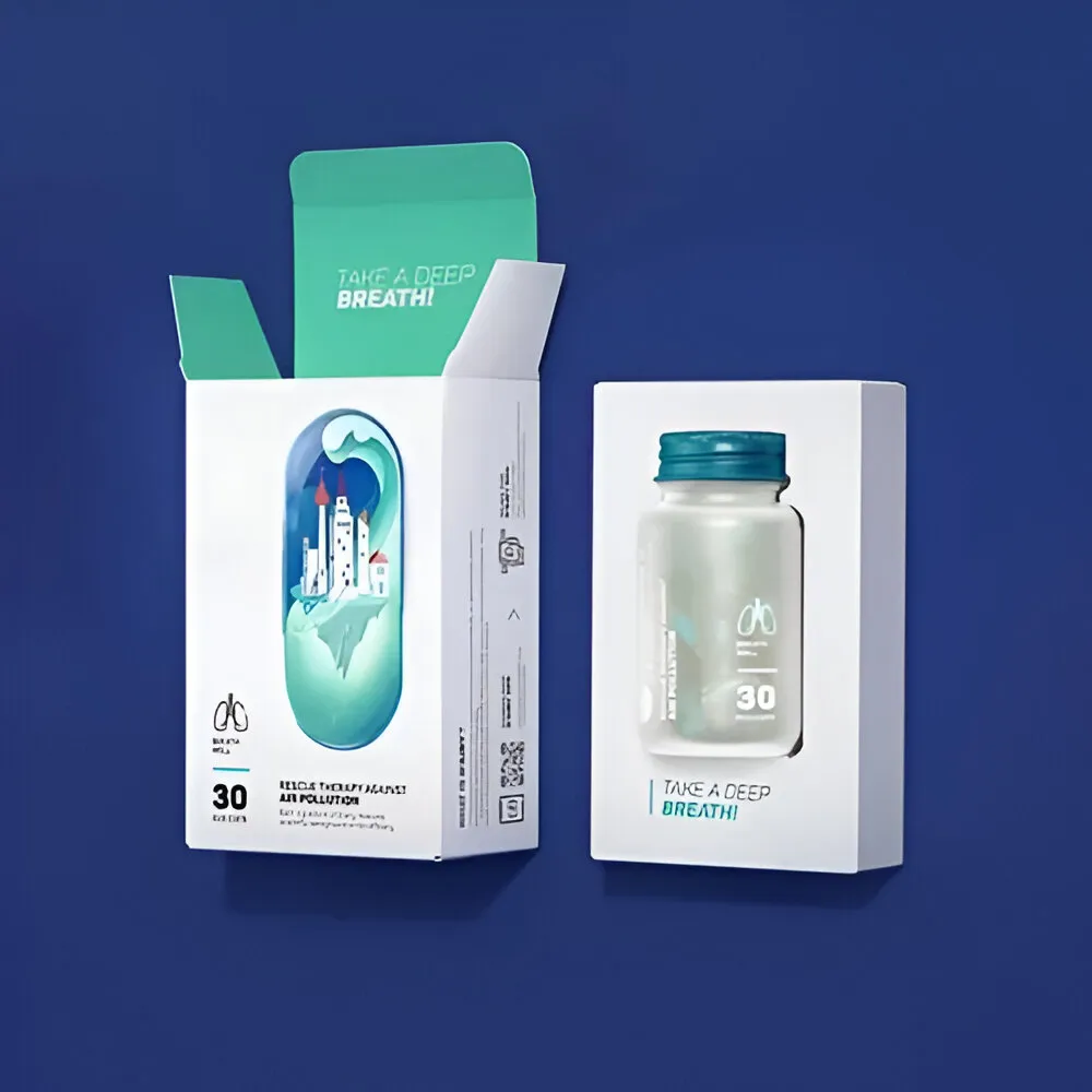 Custom Printed Food Supplement Packaging Boxes