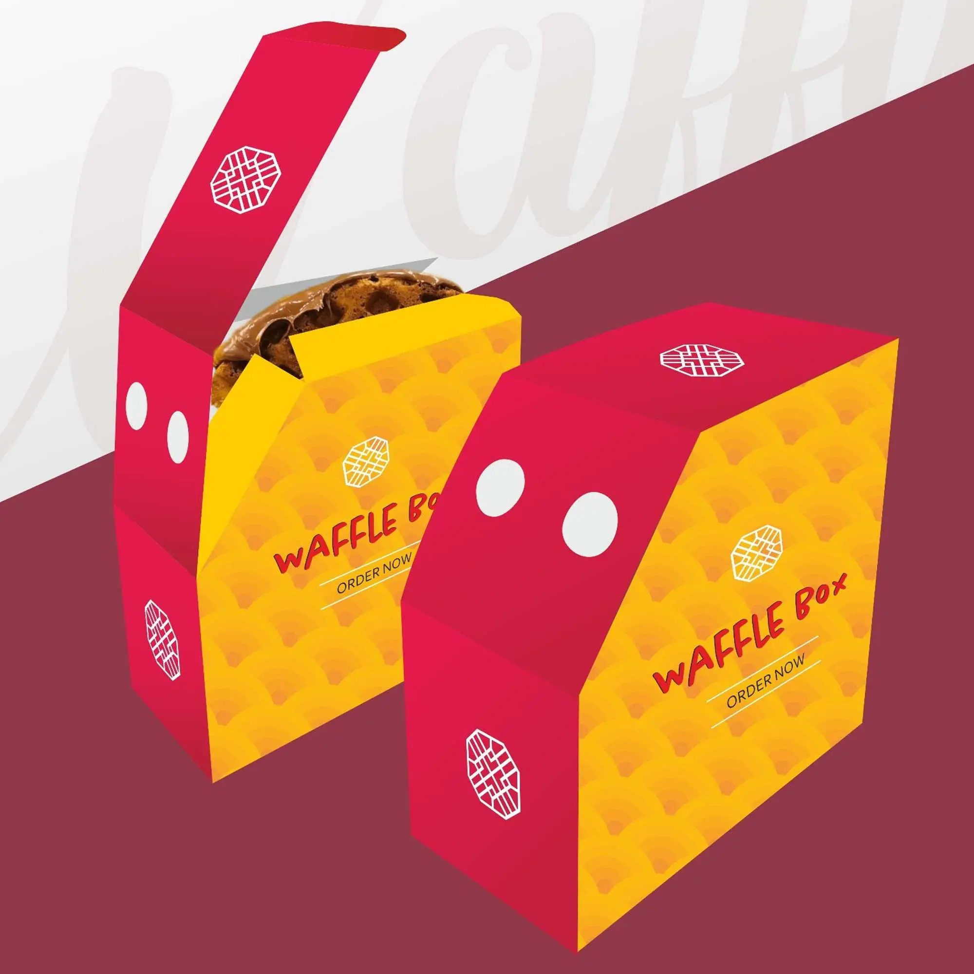 Wholesale Custom Waffle Packaging Boxes